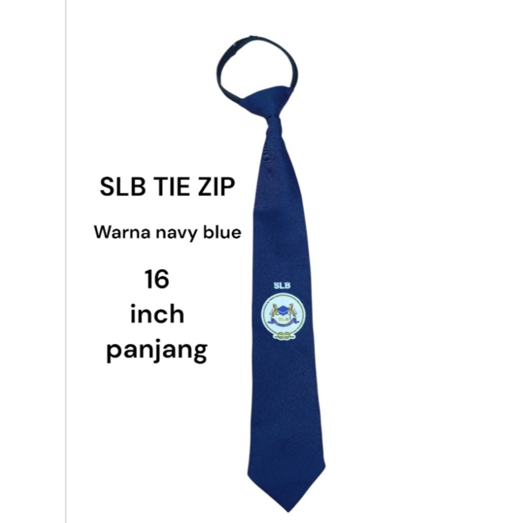 SLB TIE ZIP/SLB TIE IKAT/WARNA NAVY BLUE | Shopee Malaysia