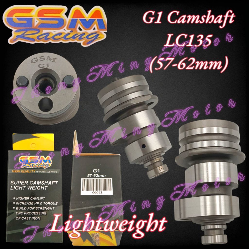 GSM racing camshaft/ LIGHTWEIGHT cam, G1/G2/G3/G4/G5 LC135/ Y15ZR ...