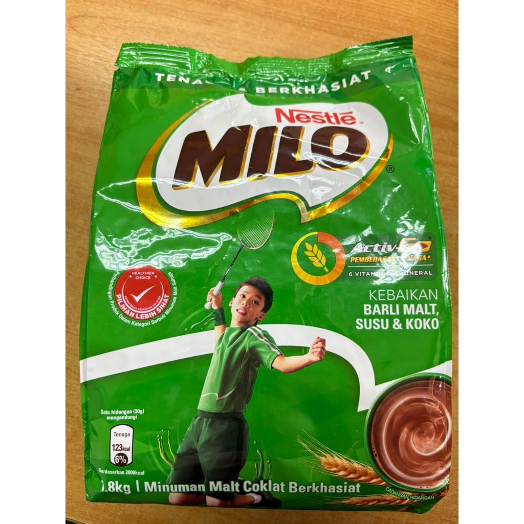 NESTLÉ MILO® Activ-Go Chocolate Malt Powder - Refill Pack 1.8kg ...
