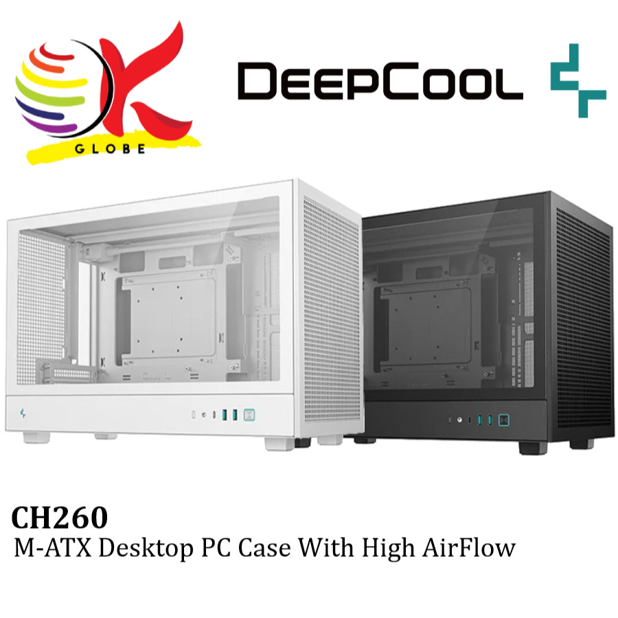 DEEPCOOL CH260 M-ATX DESKTOP PC CASE / CASING WITH HIGH AIRFLOW ...