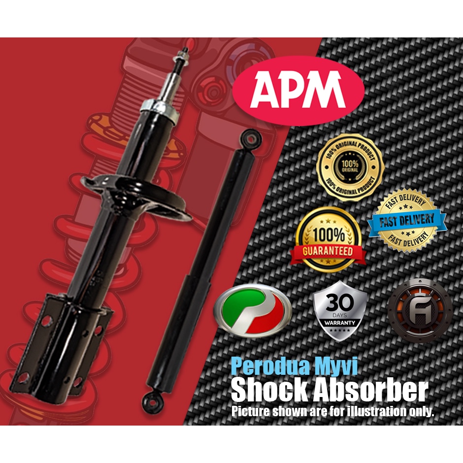PERODUA MYVI | FRONT / REAR SHOCK ABSORBERS SET | (APM) | 100% ORIGINAL ...