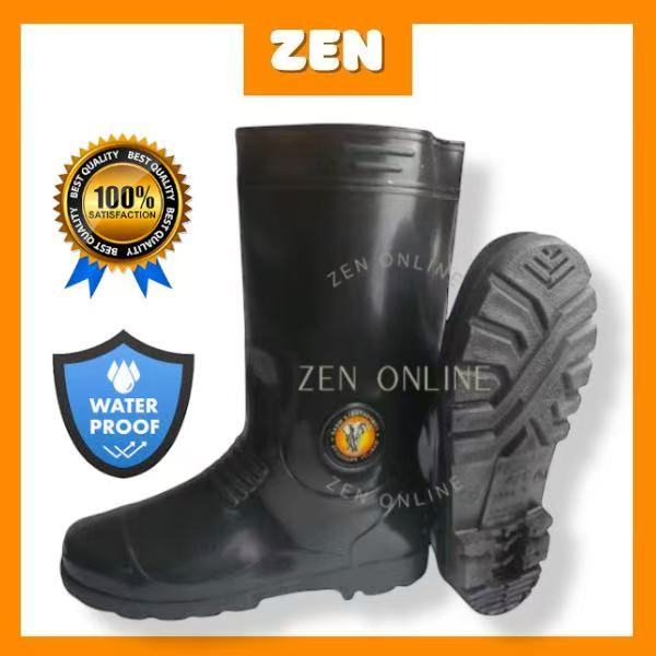 [ZEN] Kasut Boot Getah Gajah King I Men Long Rain Rubber Boots I Men ...