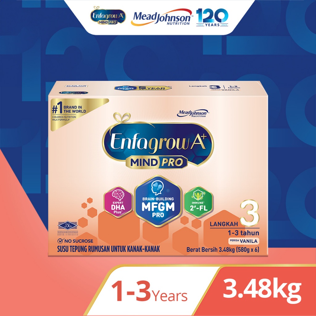 Enfagrow A+ Step 3 - Vanilla Milk Formula Powder (3.48kg) | Shopee Malaysia