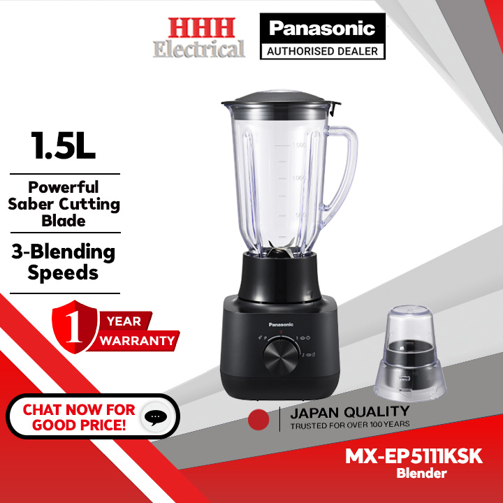 Panasonic 1.5L Blender with DryMill MX-EP5111(white)/EP5111(black ...