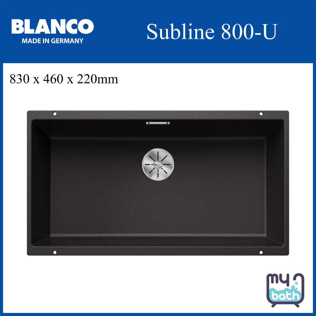 Blanco Subline 800-U Silgranit Kitchen Sink with Waste | Shopee Malaysia