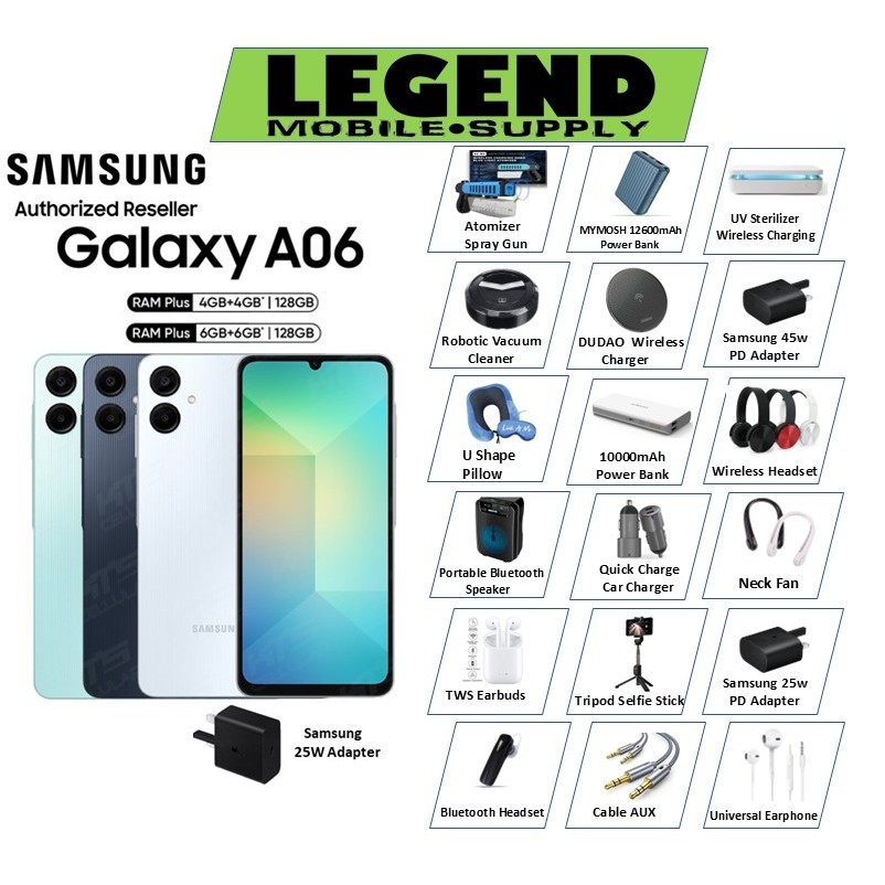 Samsung Galaxy A06 (4G) (5G) | Original Malaysia Set | Shopee Malaysia