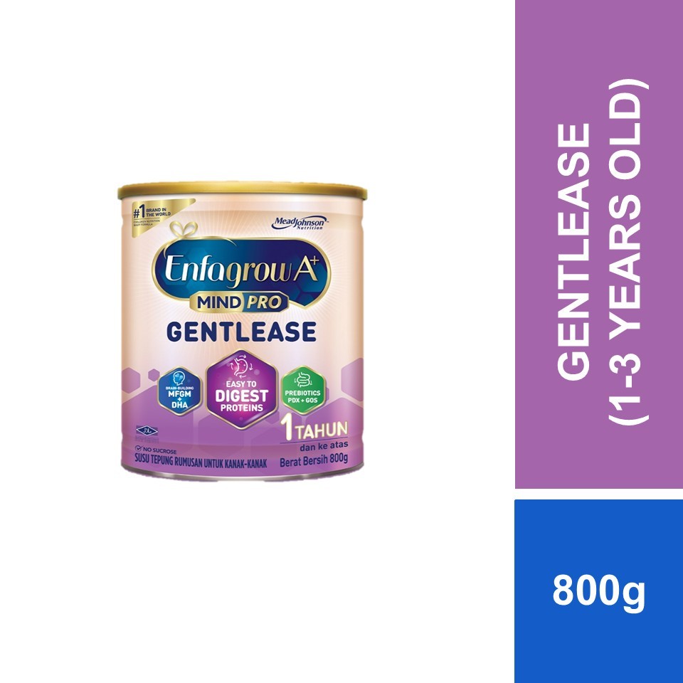 Enfagrow A+ MindPro Step 3 Gentlease Susu Milk Formula Powder (800g ...