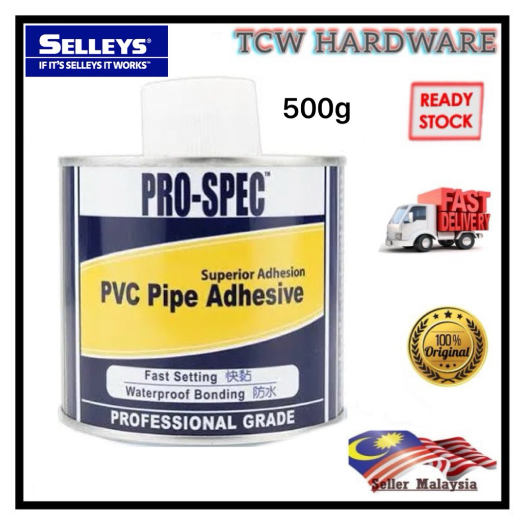 SELLEYS Pro-Spec PVC Pipe Adhesive Superior Glue Adhesion CPVC UPVC ...