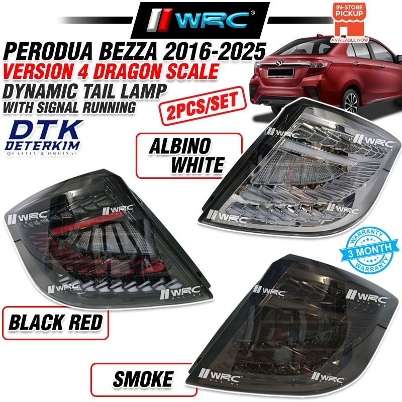 Perodua Bezza 2016 - 2025 Version 4 Dragon Scale Design Dynamic Tail ...