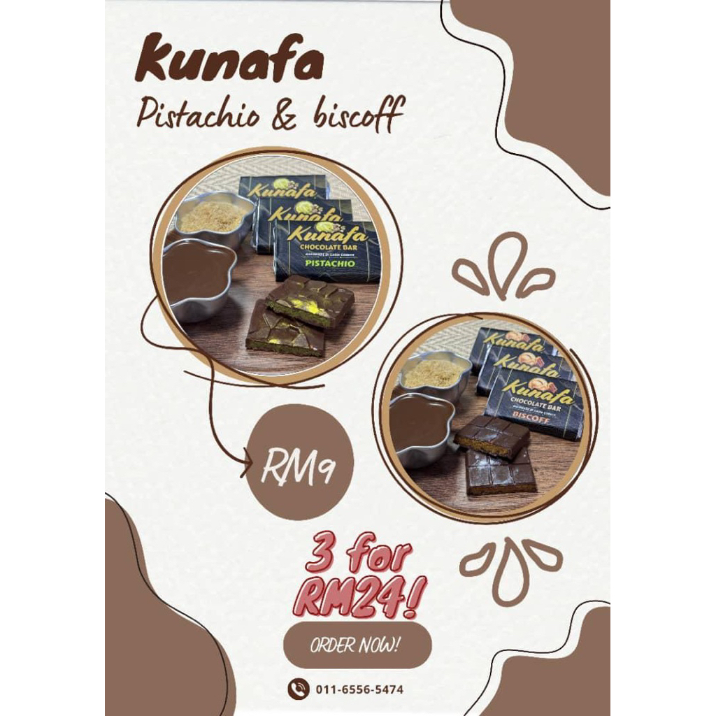 Kunafa mix Flavour ( biscoft / pistachio / chese ) | Shopee Malaysia
