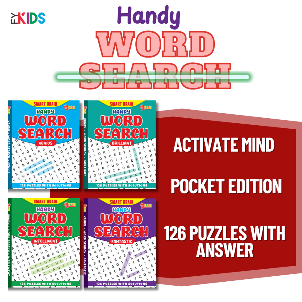 SERIES SMART BRAIN HANDY WORD SEARCH- Intelligent- Fantastic- Brilliant ...