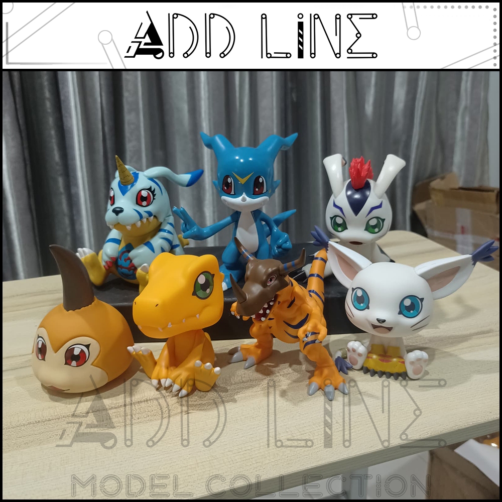 Digimon Adventure Figure Agumon Gabumon Tailmon Gomamon Veemon Greymon ...