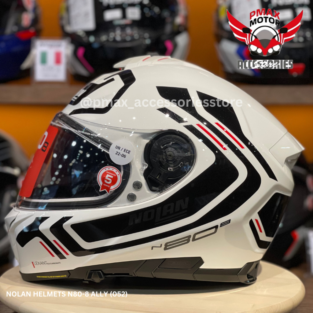 NOLAN HELMETS N80-8 ALLY (052) 100% ORIGINAL MADE IN ITALY FULL FACE ...