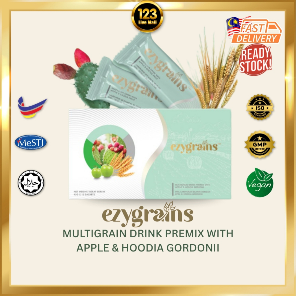 EZYGRAINS | (15 Sachets) MULTIGRAIN APPLE & CACTUS FRUIT 苹果仙人掌谷粮 ...