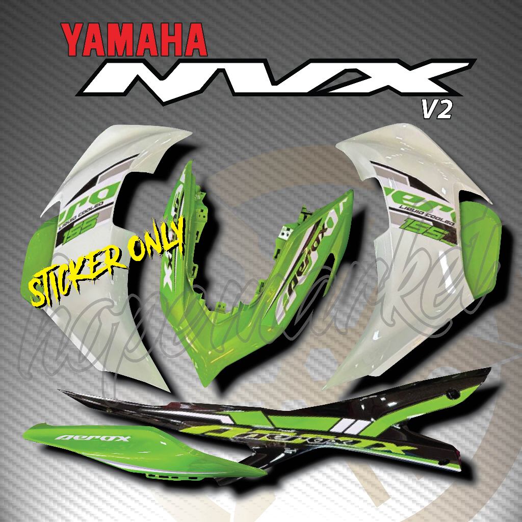 STRIPE MOTOR YAMAHA NVX/AEROX V2 155 TITAN 2025 NEW CUSTOM BODY STICKER ...