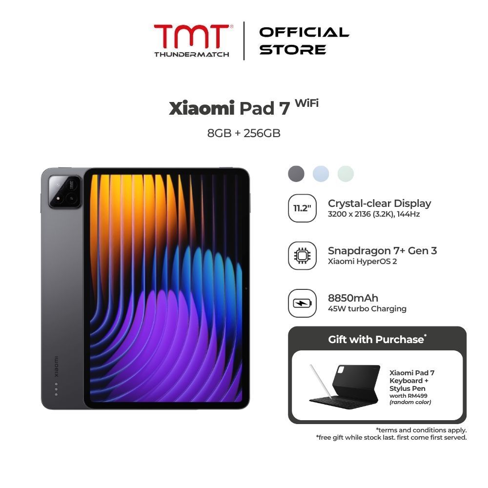 Xiaomi Pad 7 WiFi Tablet (8GB RAM + 256GB ROM) | Shopee Malaysia