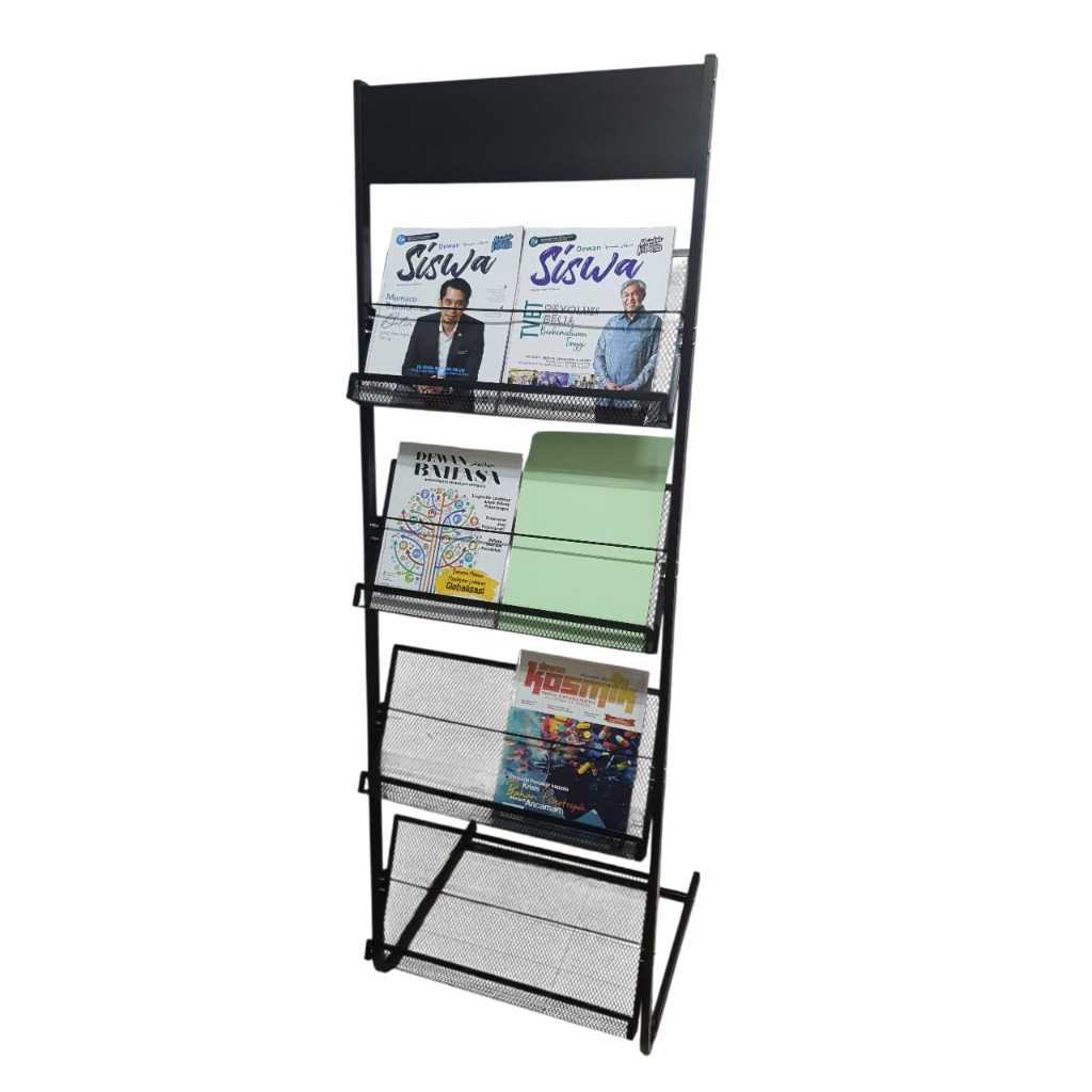 RAK MAJALAH BESI BERTINGKAT | BROCHURE | RAK MUDAH ALIH | RINGAN | TYPE ...