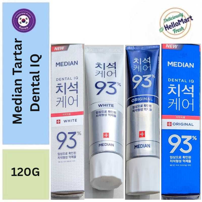 Korea 🇰🇷 Median Dental IQ 93% Tartar Protection Toothpaste 120G ...