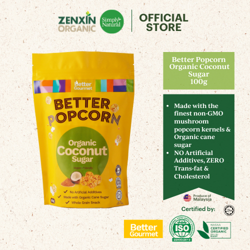 Better Gourmet Better Popcorn Coconut Sugar Popcorn 100g【Halal ...