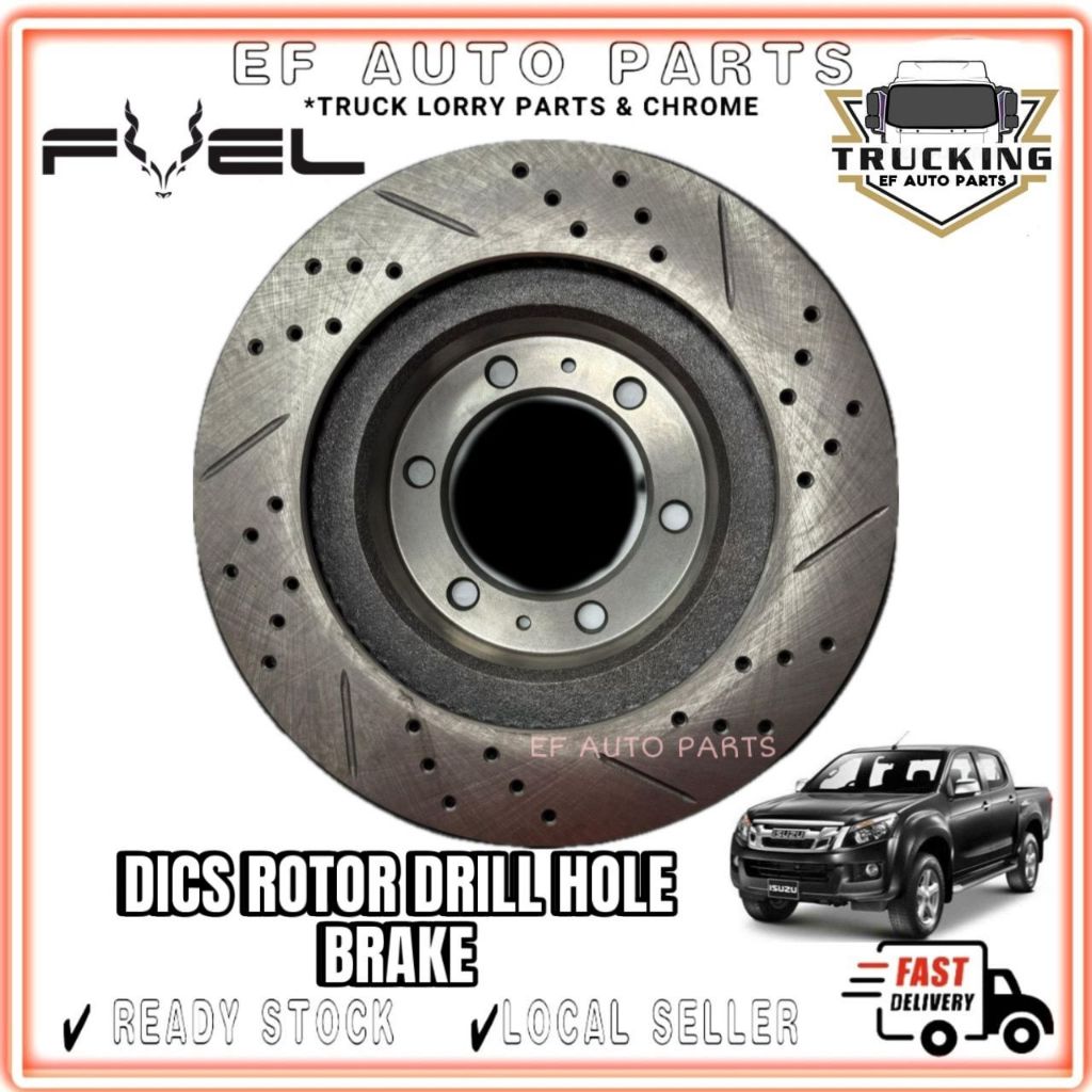 FUEL TRUCK ISUZU DMAX 2.5 3.0 13-18 300MM PERFORMANCE RACING DISC ROTOR ...