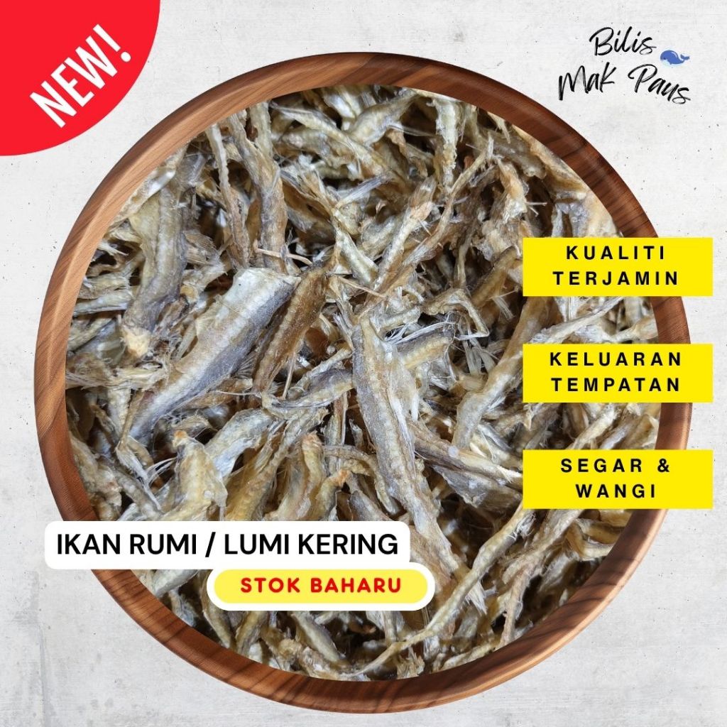 Ikan Lumi Ikan Masin Rumi Ikan Kering Nipis Sabah 100G 300G | Shopee ...