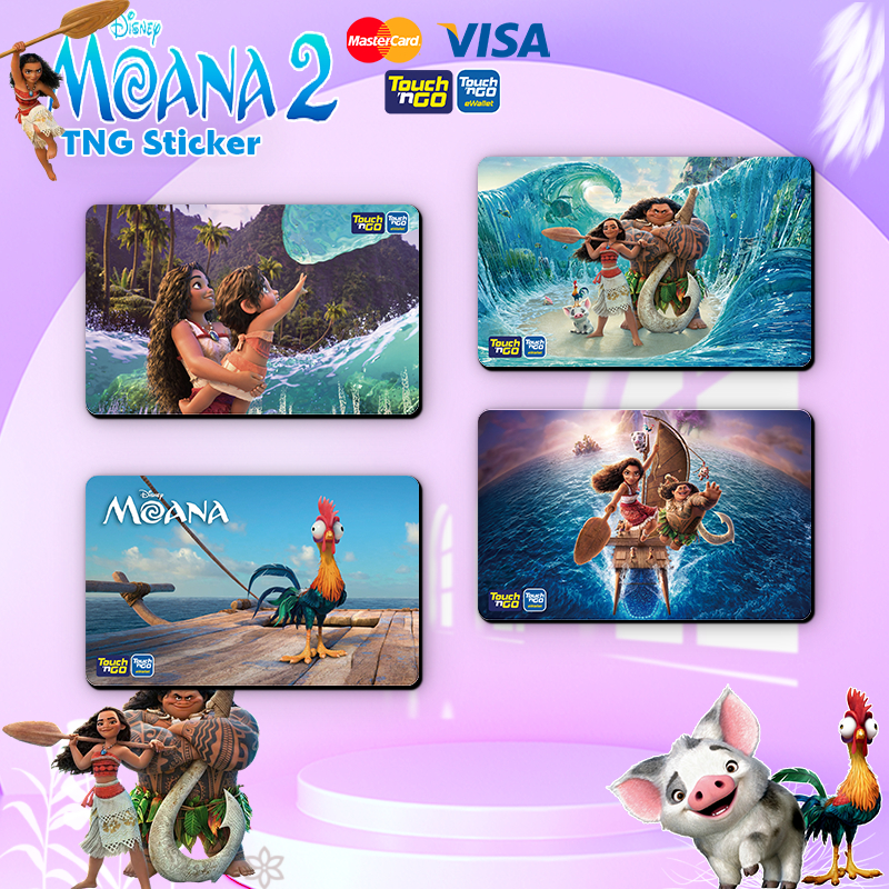 Moana 2 TNG Pelekat - Tng Touch N Go/Bank kad pelekat pelindung (Beli 4 ...
