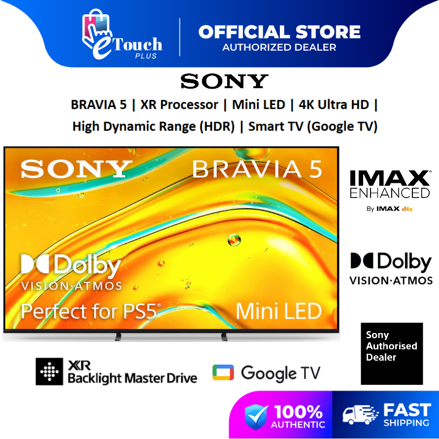 Sony BRAVIA 5 XR50 | Mini LED | XR Processor | 4K Ultra HD | High ...