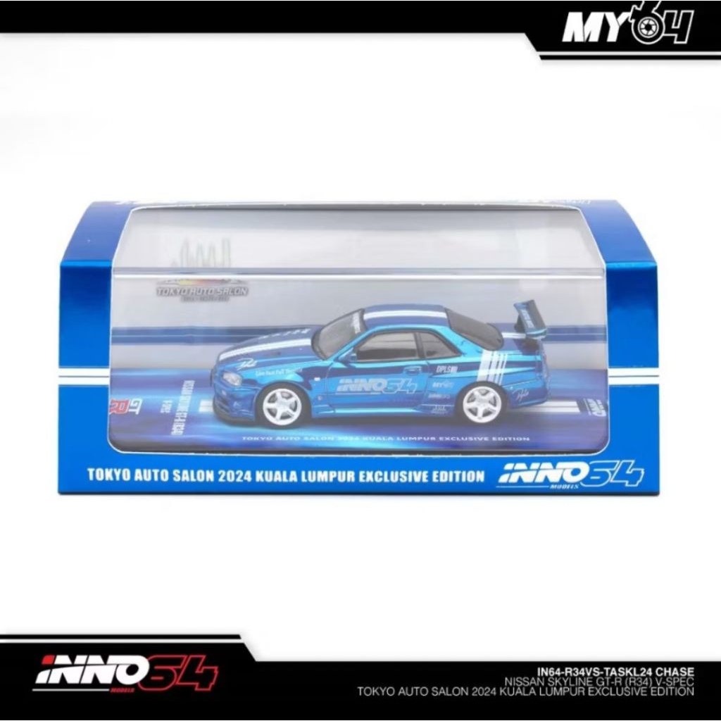 Inno64 Nissan Skyline GTR R34 CHASE Tokyo Auto Salon Malaysia 2024 ...