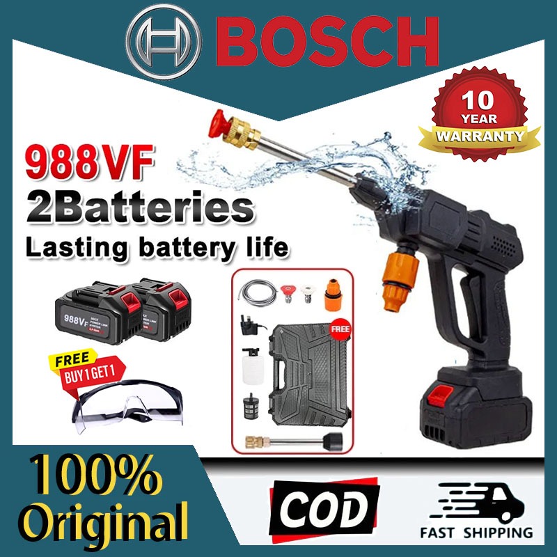 Bosch Water Jet 9880VF Cordless Car Washer High Pressure Lithium ...
