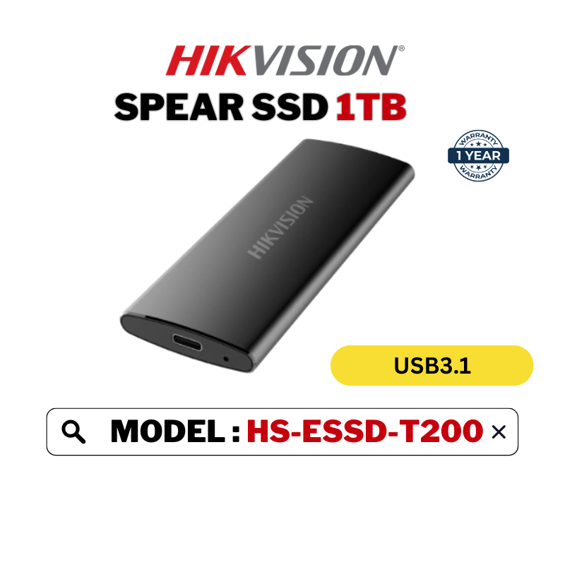 HIKVISION/HIKSEMI SSD T200N Portable Series 1TB USB 3.1 type C ...