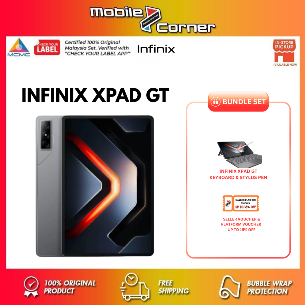 INFINIX XPAD GT WiFi (8GB+256GB)| 13” 144Hz Refresh rate l Qualcomm ...