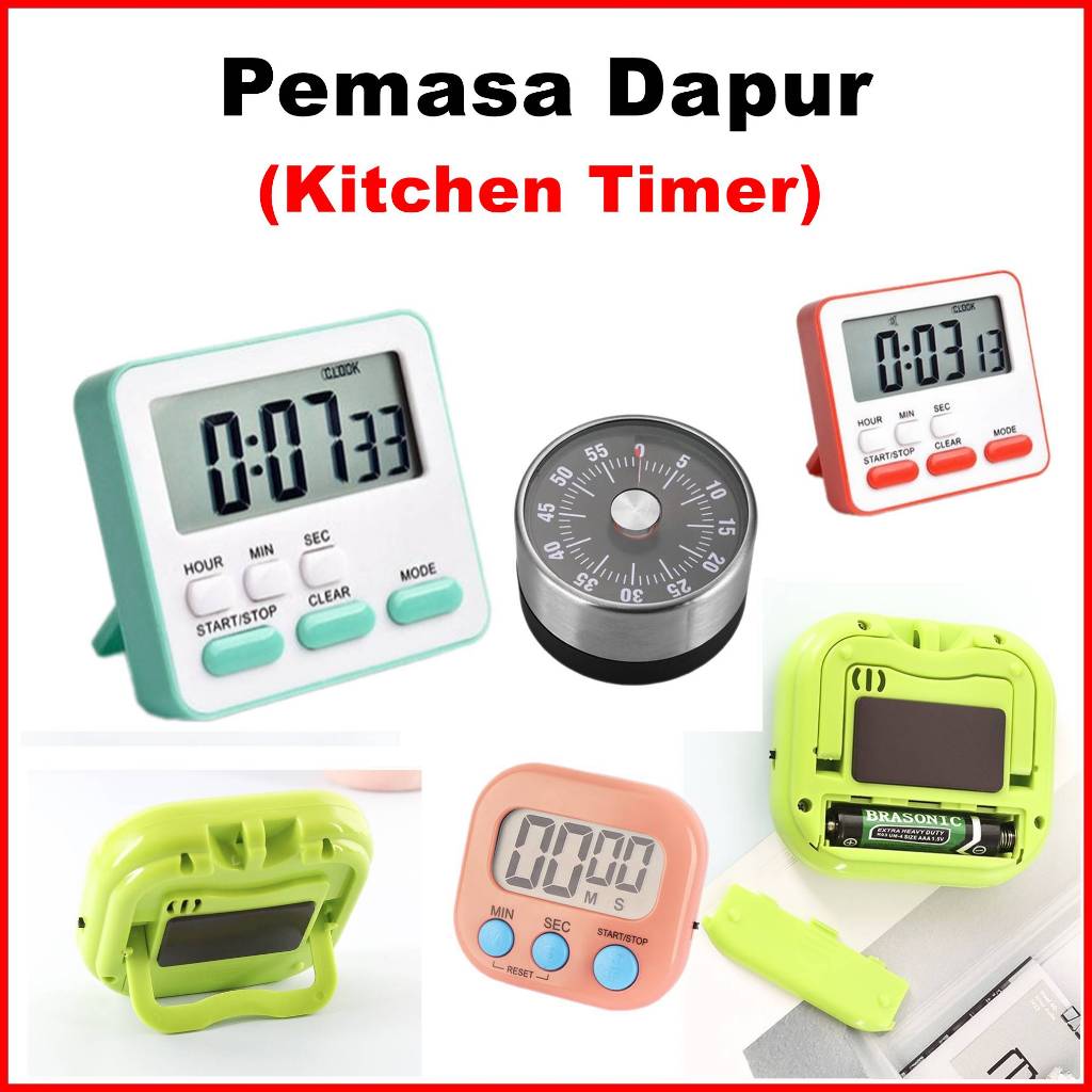 Pemasa Digital Dapur Oven Timer Cooking Oven Penggera Alarm Clock ...