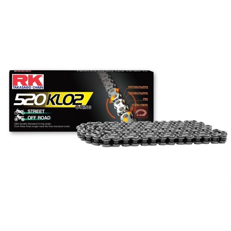 RK CHAIN RK O-RING 520KLO2 GS520KLO2 120L CHAIN 520 O-RING RIVET BELOW ...