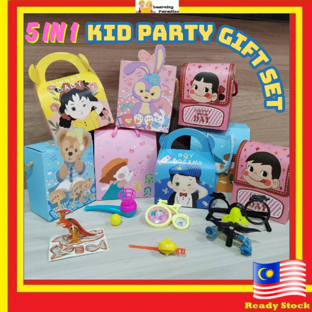 🇲🇾 Kids Party Pack Set Kindergarten Birthday Door Gift Thank you ...