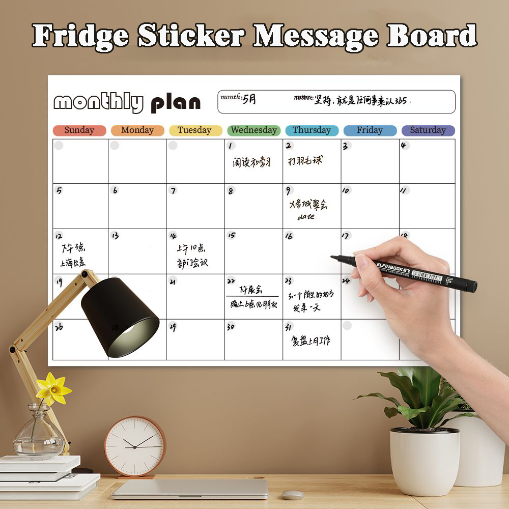A3 Magnet Fridge Planner Magnetic Erasable Month Planner Message Board ...