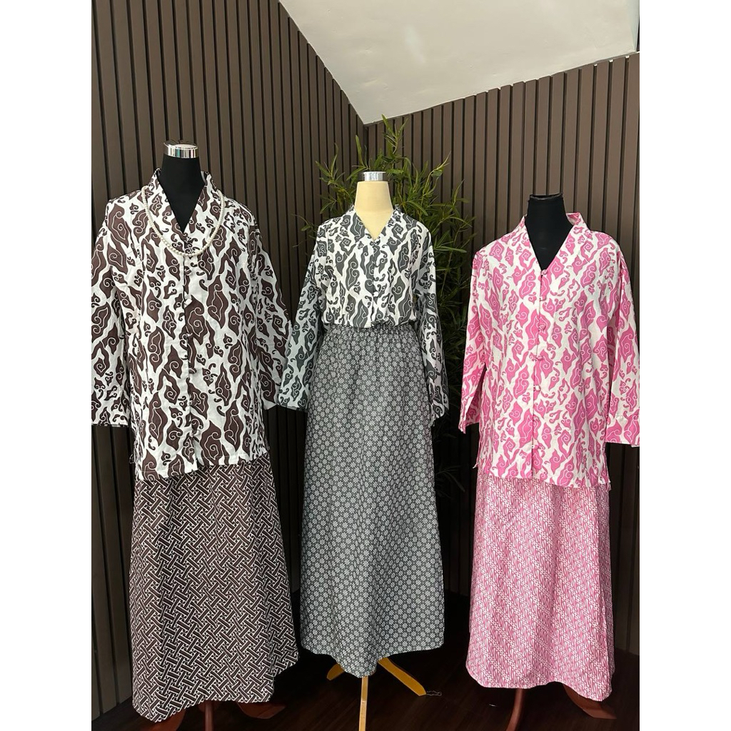 BATIK LANGIT SET ( BLOUSE + SKIRT ) | Shopee Malaysia