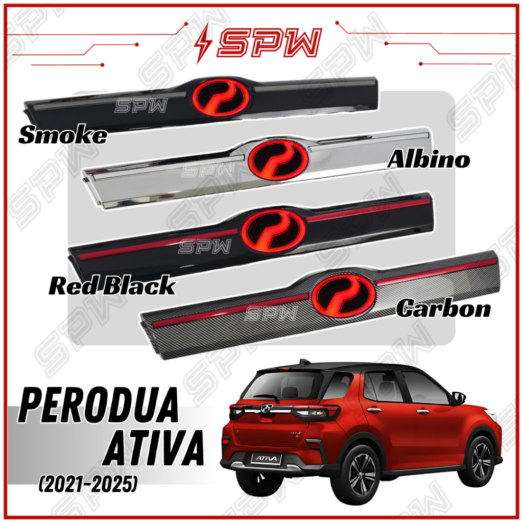 Perodua Ativa (2021-2025) Rear Garnish Trunk LED DRL Daylight Rear ...