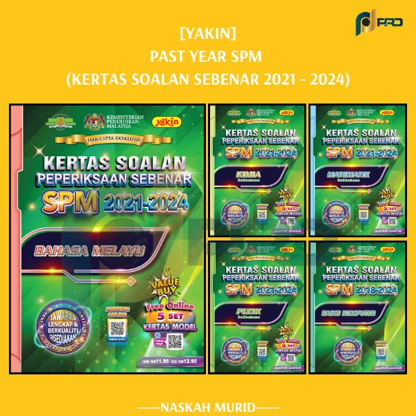(DL) PAST YEAR SPM 2025 [TAHUN 2021 - 2024] KERTAS SOALAN SEBENAR SPM ...