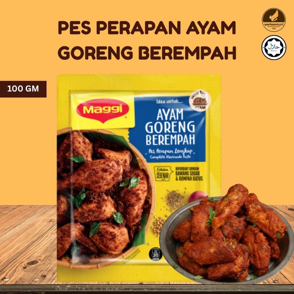 Maggi Pes Perapan Ayam Goreng Berempah Maggie Marinade Paste 100g ...
