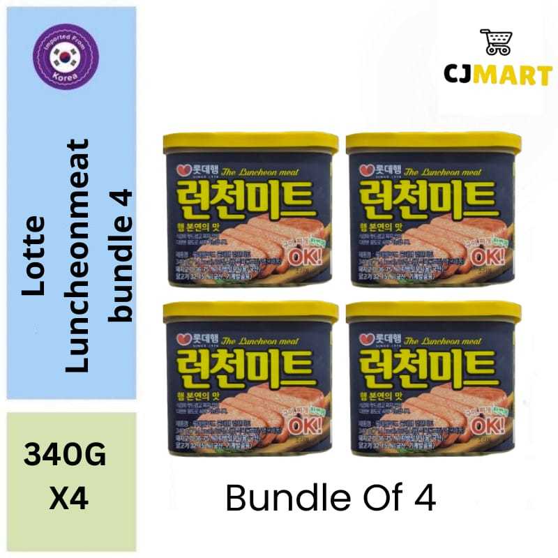 Korea Lotte Luncheon Meat 340G Bundle Of 4Unit | Shopee Malaysia
