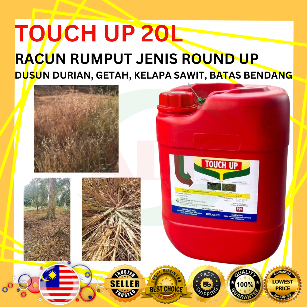 [OFFICIAL SELLER] TOUCH UP (FARMCOCHEM) 20LITER (RUMPUT/RUMPAI) 100% ...