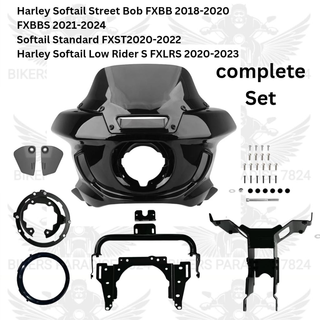 harley FXBB FXBBS FXST FXLRS windshield fairing ST complete set ...