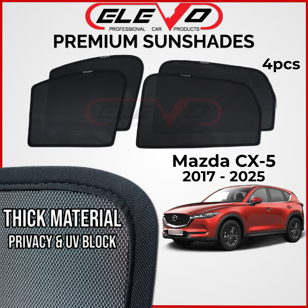 ELEVO Mazda CX-5 CX5 2017 to 2025 Sunshade Sun Shade Windows 4pcs | Shopee Malaysia