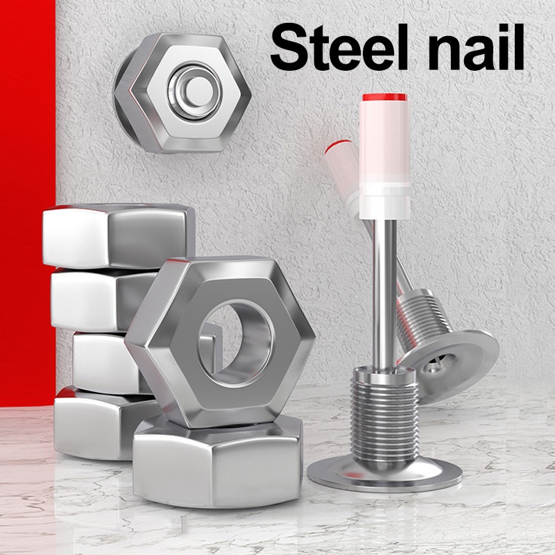 100pcs Steel Nail Gun Rivet Thread With M8 Nut Rivet Gun Bullet ...