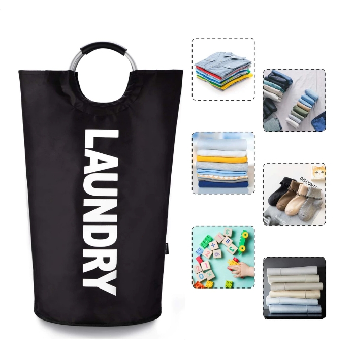 90L Light Laundry Basket Waterproof Foldable Laundry Hamper Laundry Bag ...