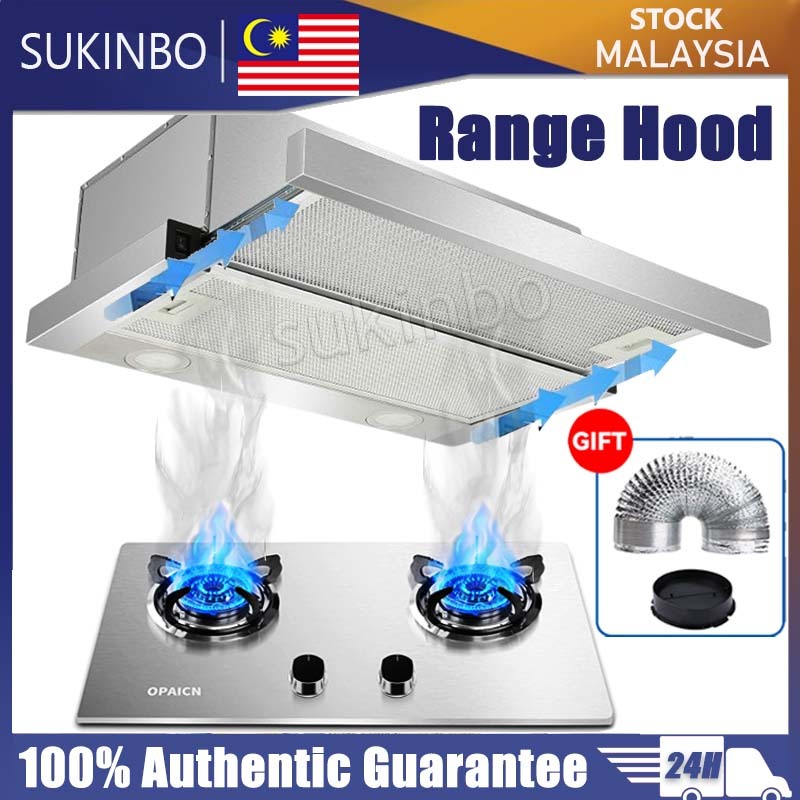 SUKINBO Telescopic Pull Out Powerful Kitchen Range Hood Ventilator ...