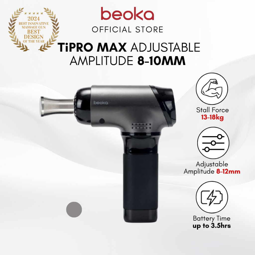 [AWARD WINNING] Beoka TiPRO MAX Adjustable Amplitude Massager, Muscle Therapy, Body Massage ...