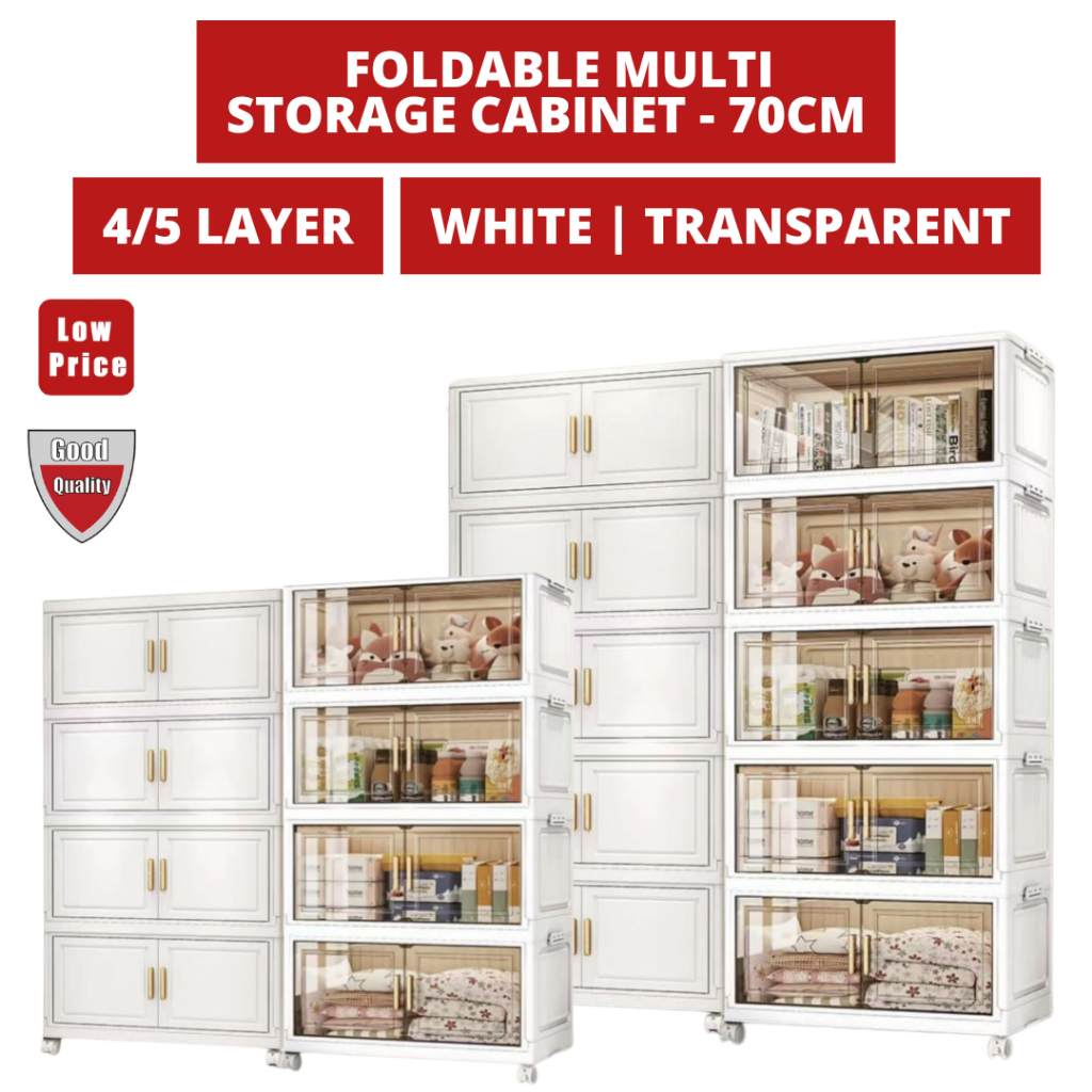 FOLDABLE MULTI STORAGE CABINET - 70 CM | Shopee Malaysia