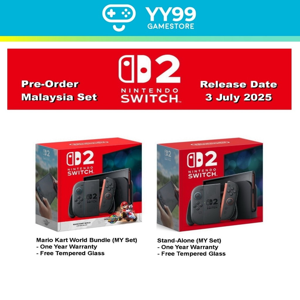 NSW2 NINTENDO SWITCH 2 BASIC SET / MARIO KART WORLD BUNDLE SET (MY SET) | Shopee Malaysia