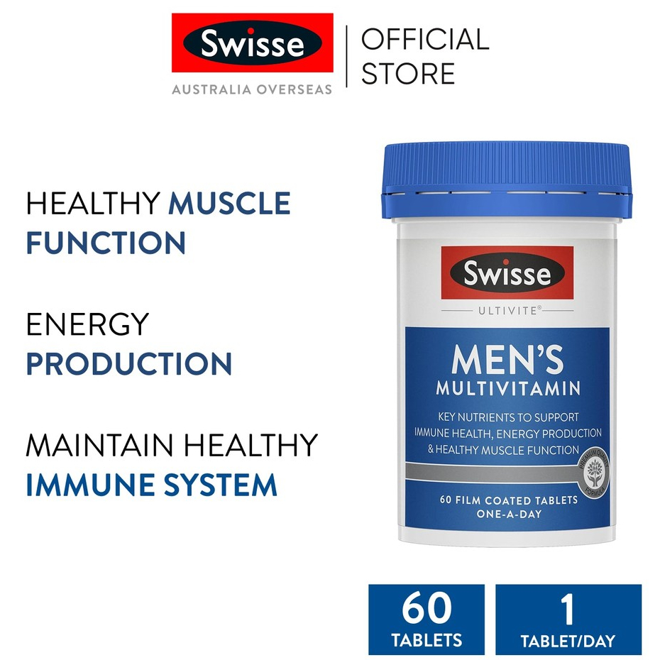 Swisse Ultivite Men's Multivitamin 60 Tablets(EXP:02 2028) | Shopee Malaysia